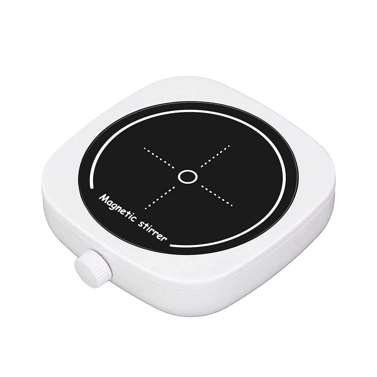 Magnetic Stirrer, Magnetic Stirrer Hot Plate Silent Portable Liquid Magnetic Mixer with Stir Head USB Cable Stir Plate for Home Experiments School Projects Lab Research