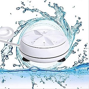 Raincol Mini Washing Machine Portable Turbine Washer,Portable Washing Machine with USB and Speed Control for Travel Business Trip or College Rooms (Speed Control Model), Household，White, 1pack