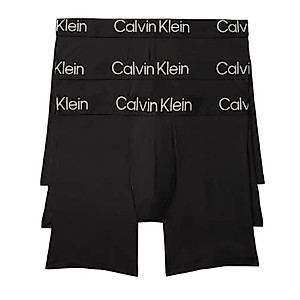 Calvin Klein Men's Ultra Soft Modern Modal Boxer Brief, 3 Black, S
