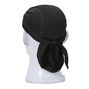 Cycling Skull Cap Sun UV Protection Cotton Bandana Dew Rap Head Wrap Running Sweatband Headband Headwear Breathable Moisture Wicking Beanie Gear Wind Dust Proof Halloween Pirate Costume (Black 17)