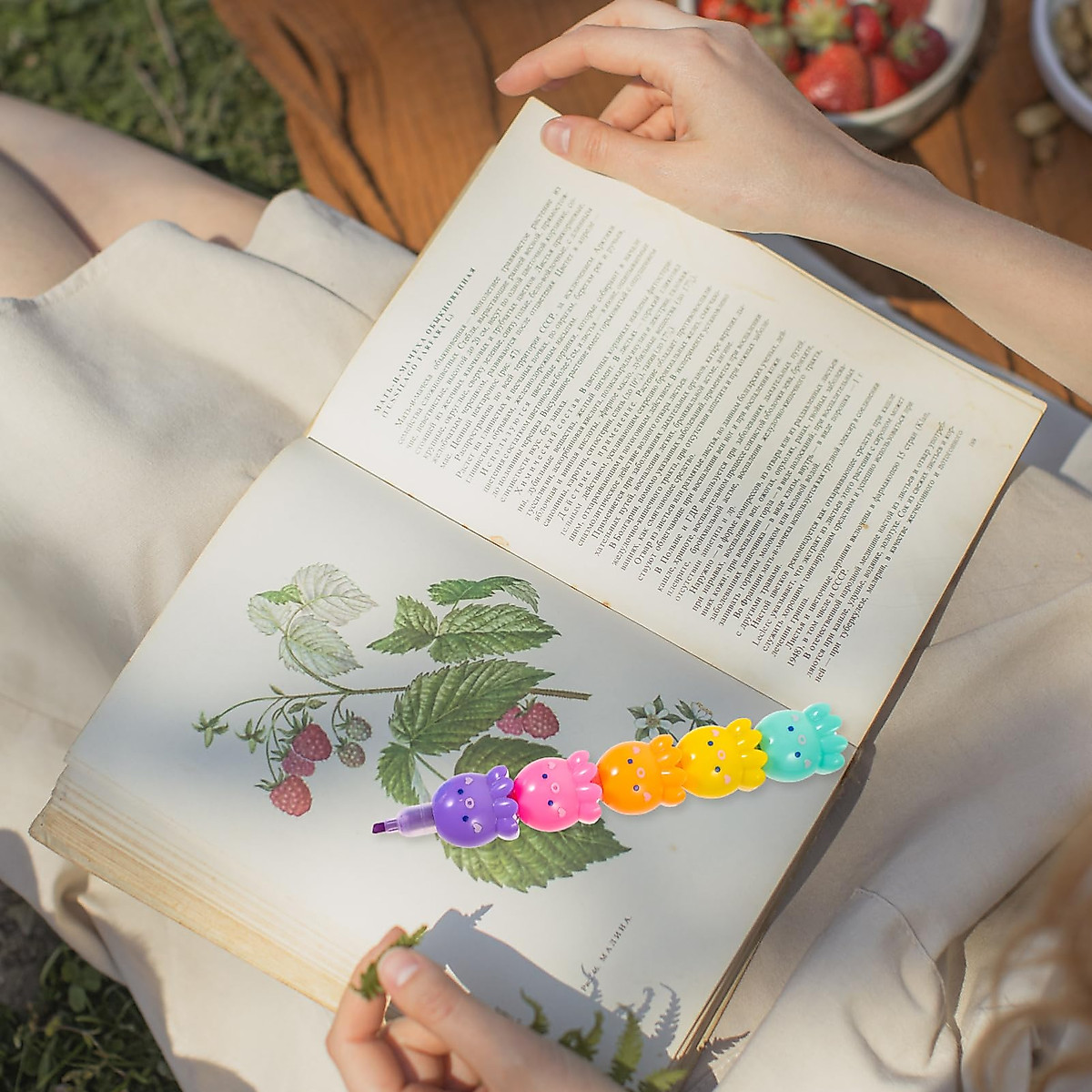 Operitacx 3 Sets Octopus Stitching Pen Pastel Highlighters Dual Tip Brush Pens Mini Highlighter Pen Notes Mini Markers for Kids Water Color Pen Christmas Party Bag Student