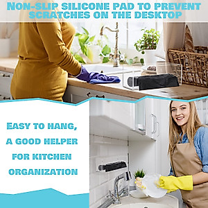 Trash Bag Dispenser Holder, Grocery Bag Plastic Bag Wall Mount Acrylic Kitchen Single Side Loaded Organizer Storage Box Holder for Garbage Bag (10 x 4 x 4 Inch)