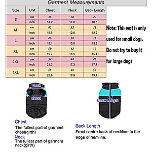 Color Block Warm Dog Coat Vest Jacket Waterproof Coat with Leash Hole for Dogs Pink L