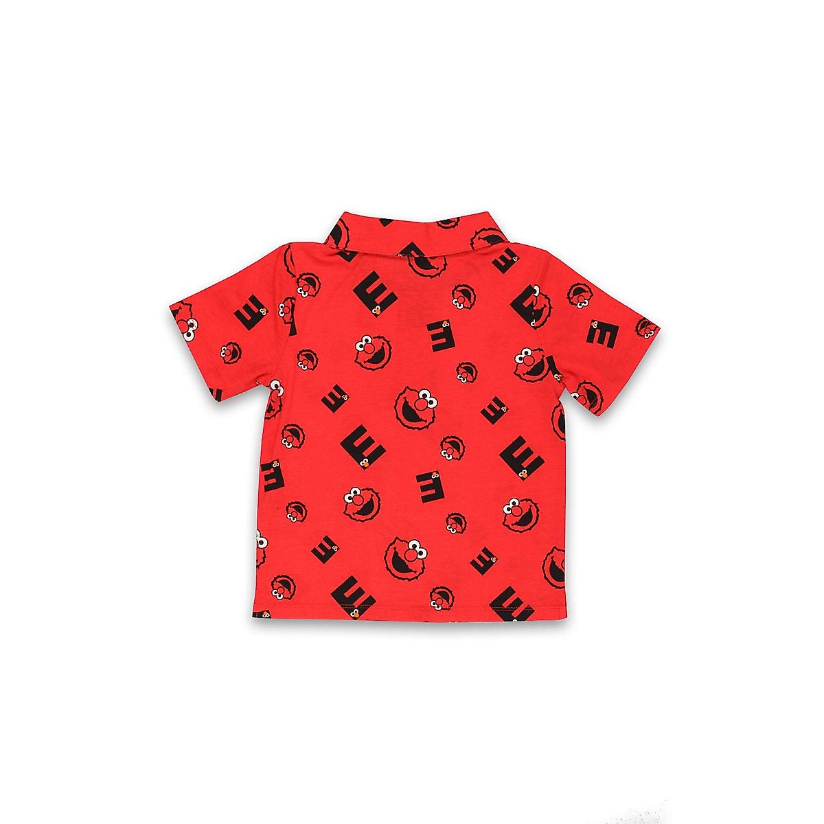 Isaac Mizrahi Loves Sesame Street Gang Elmo Baby Toddler Polo Collared Shirt (2T, Red)
