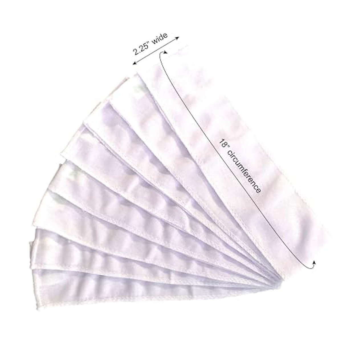 APPEARUS Disposable Headbands without Closure Stretch Cotton Cloth Spa Facial Headband (48 Count)