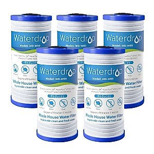 Waterdrop AP810 Whole House Water Filter, Replacement for 3M Aqua-Pure AP810, AP801, AP811, Whirlpool WHKF-GD25BB