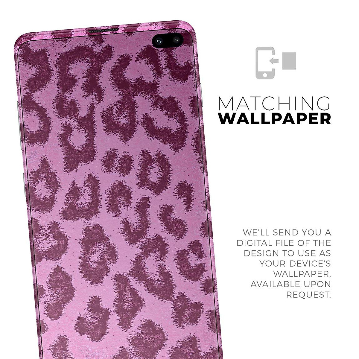 DesignSkinz Neon Pink Cheetah Animal Print Protective Vinyl Decal Wrap Skin Cover Compatible with The Samsung Galaxy S20 (Screen Trim & Back Glass Skin)