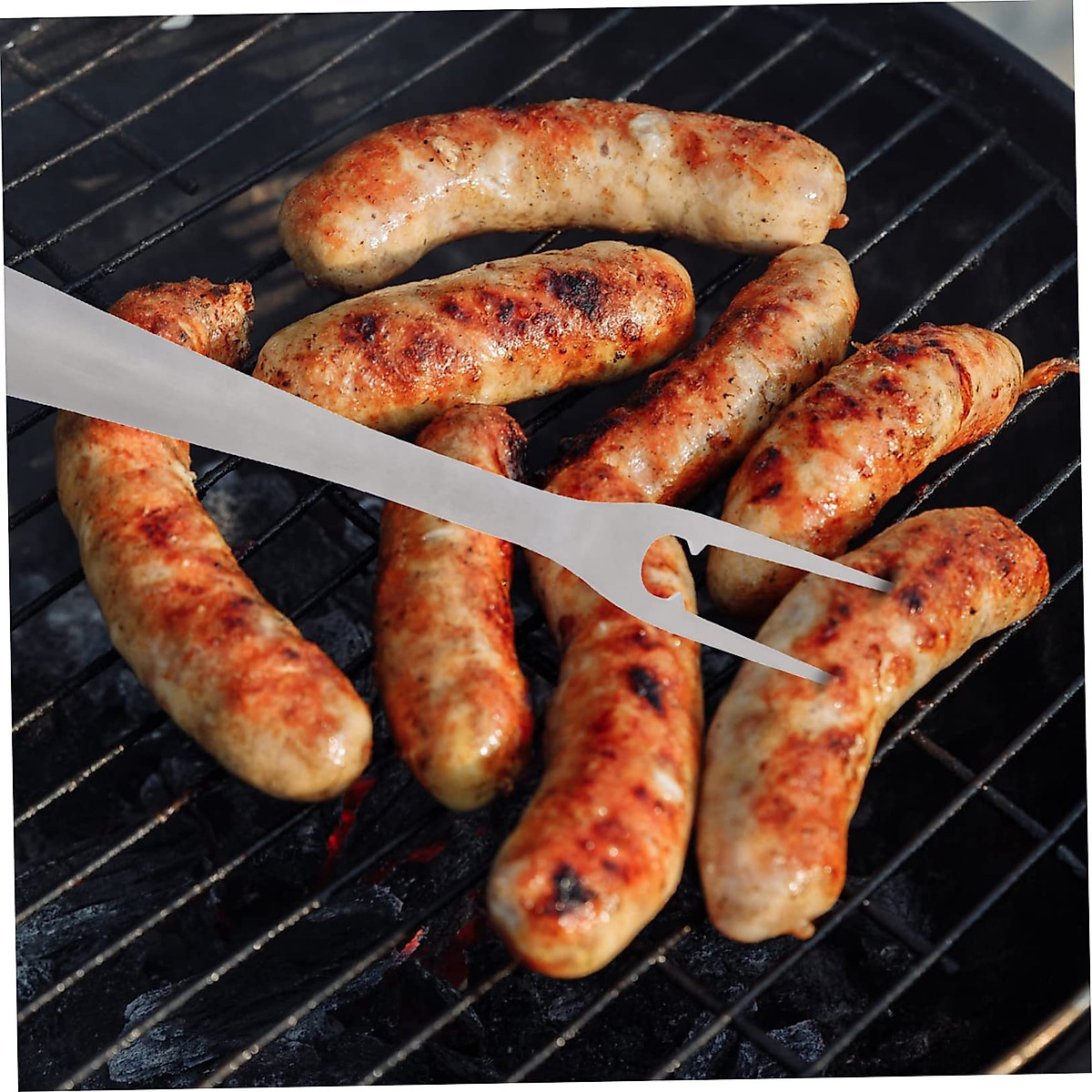 2pcs Frying Spatula Barbecue Fork Plastic Meat Large