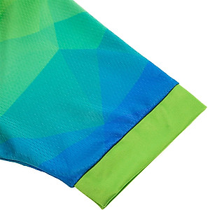 Cycling Jersey Men Bike Top Full Zipper Cycle Shirt Road Bicycle Clothing Riding Racing MTB Clothes Mountain Riding Sports top Green M