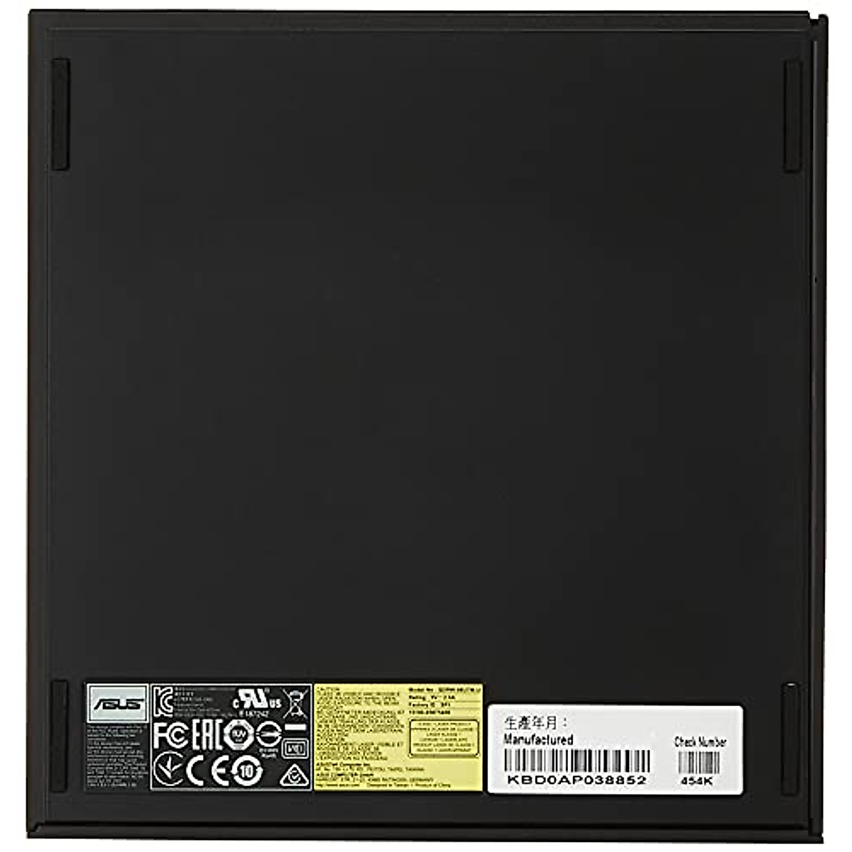 ASUS ZenDrive Ultra Slim USB 2.0 External 8X DVD Optical Drive +/-RW with M-Disc Support for Windows and Mac and Nero BackItUp for Android Devices (SDRW-08U7M-U/BLK/G/AS),Black