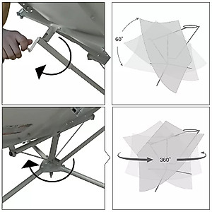 YAMO DUDO Solar Oven,Outdoor Ovens,Solar Cooker Stove Kits,2500W Portable Parabolic Solar Cooker,Concentrating Solar Cooker, 51X75 Inch RectangularFoldable Solar Cooker, Magnesia
