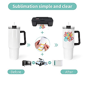 Icesip 40 oz Sublimation Tumblers 20 Pack with 5 Color Handle Lid and Straw Stainless Steel Double Wall Vacuum Insulated Travel Mug Cup Bulk Sublimation Blank for DIY Gift