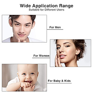 HAMTOD Eyebrow Trimmer, Electric Eyebrow Razor Battery-Operated Facial Hair Remover with Pivoting Head Eyebrow Trimming for Men with Comb, face shavers ,Painless for Face Chin Neck, Upper-Lip