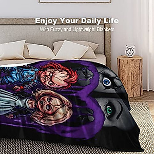 Chucky Flannel Blanket Air Conditioner Blanket Horror Movie Lightweight Soft Throw Blanket for Couch Bed Sofa 50"x60"
