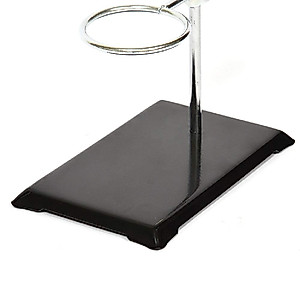 LabZhang Chemistry Laboratory Stand Set, with Support Stand (8.3"x5.5"), 2 Retort Rings (Dia. 2.2"/2.6"), Rod (Length 19.7") and Flask Clamp