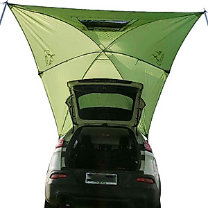 DYRABREST Car Tailgate Tent Canopy,110x74 Tailgate Shade Awning Tent,Leak Proof SUV Awning,SUA Tents for Camping,Beach, Picnic, Swimming Pool