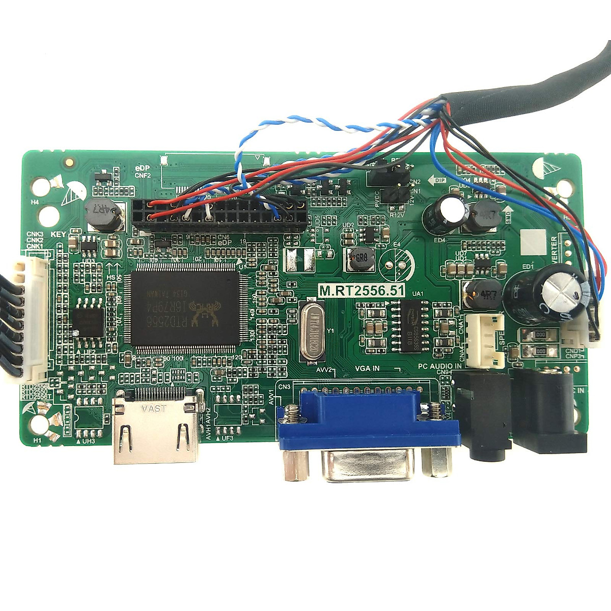 LP156WF6 eDP LCD Panel Control Board Driver Kit 1080P VGA HDMI Video 3.5mm Audio Input
