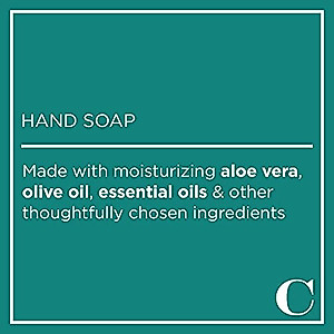 Caldrea Hand Wash Soap, Aloe Vera Gel, Olive Oil And Essential Oils To Cleanse And Condition, Pear Blossom Agave Scent, 10.8 Oz (Pack of 2)