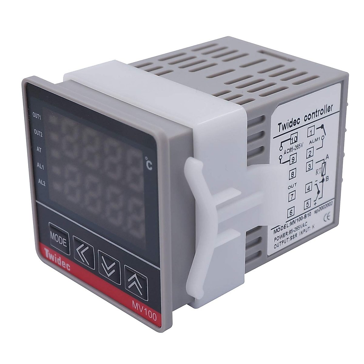 Twidec/ MV100-B10 Digital Display PID Temperature Controllers and Waterproof Dustproof IP67 Junction Box ABS Plastic Electrical Project Box