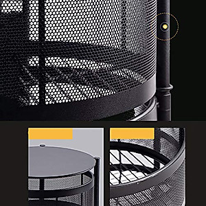 VAST Round Layered Shelf Storage Rack Kitchen Rotating Vegetable Rack Floor-Standing Multi-Layer Kitchen Storage Rack Household Storage Shelf for Kitchen Living Room(Size:5f)