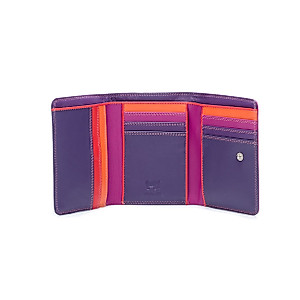 mywalit Tri-Fold Leather Wallet | 8 Card Slots Wallet | ID Window & Coin Pocket | Sangria Multi | Stylish & Functional Accessory for Men & Women | Perfect for Everyday Use