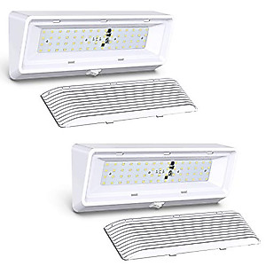 Leisure LED 2 Pack RV Exterior Porch Utility Light with Switch XL 12v 650 Lumen Lighting Fixture. Replacement Lighting for RVs, Trailers, Campers, 5th Wheels White Base Clear Lens (White, 2-Pack)