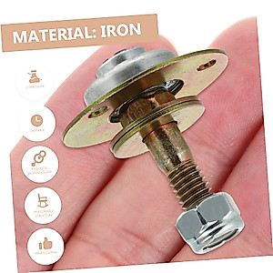 DOITOOL 4pcs Rocking Chair Bearing Mechanic Accessories Furniture Bolts Patio Chair Leveling Screws Glider Rocker Parts Chair Leg Screw Caps Bearing for Rocking Chair Rocking Chair Bearing