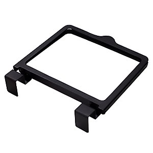 Emiosmt Metal Gabage Plastic Bag Holder, Portable Space Saving Garbage Hook, Kitchen, Dorm Room, Outdoor Door Back Type Rubbish Bag Frame, Iron Foldable Hanging Trash Rack