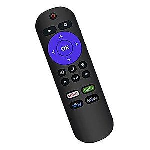 Universal Remote Control Compatible with All Hisense-Roku TV & Sharp-Roku TV Remote, No Setup Required