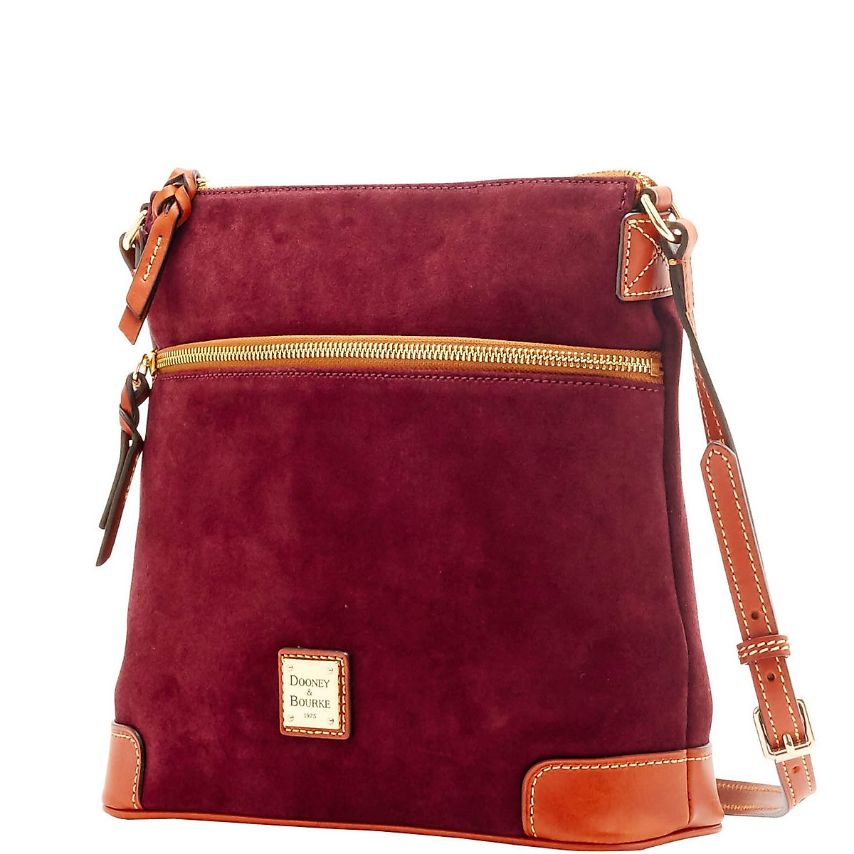 Dooney & Bourke Handbag, Suede Crossbody - Wine