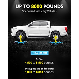 DEXSO 4 Tire Wheel Dolly Car with 8000 lbs Capacity, Manganese Steel Heavy Duty Car Mover Wheel Dollies Set of 4 with Antiskid Plate & 360 Degree Rotatable Wheel, 16"*13", Blue