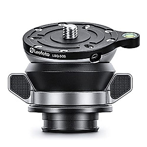 Leofoto LBQ-50S 50mm Leveling Base Half Ball Quick Adjust Leveler Head for Mr Q Ideal for LQ-284C