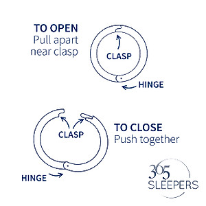 365 SLEEPERS Sterling Silver Unisex Hinged Hoop Nose Helix Tragus Lip Ring Sleeper Earrings - Hand Made In Australia - Nickel Free Hypoallergenic - 8mm - 10mm - 12mm