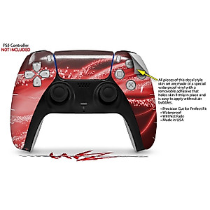 WraptorSkinz Skin Wrap compatible with Sony PS5 DualSense Controller Mystic Vortex Red (CONTROLLER NOT INCLUDED)