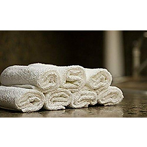 Springfield Linen - White washcloths, Pack of 24, Premium Quality 100% Cotton, Size 12" X 12" Highly Absorbent and Extra Soft face Cloths, Suitable for Sensitive Skin - Machine Washable Wash Cloths