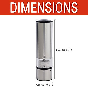 Peugeot Electric Salt & Pepper Mill Set - Stainless (Elis U'select Stainless Steel)