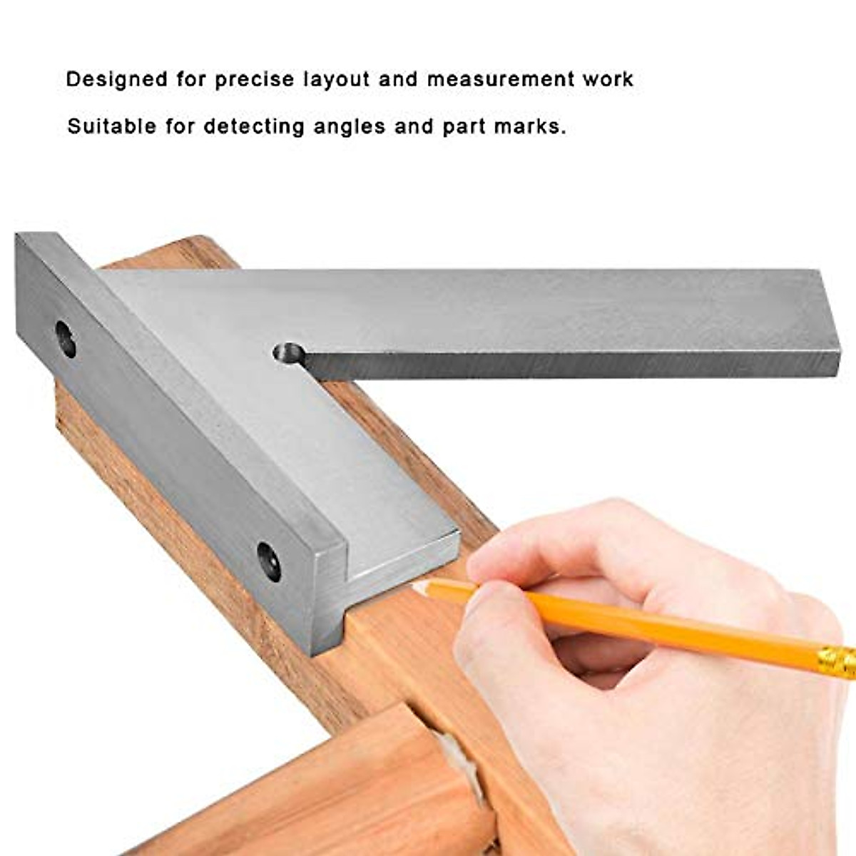 Angle Ruler 60 Degree High Accuracy Ruler Angle Ruler Seat for Centering Stones for Measuring(120x80mm)