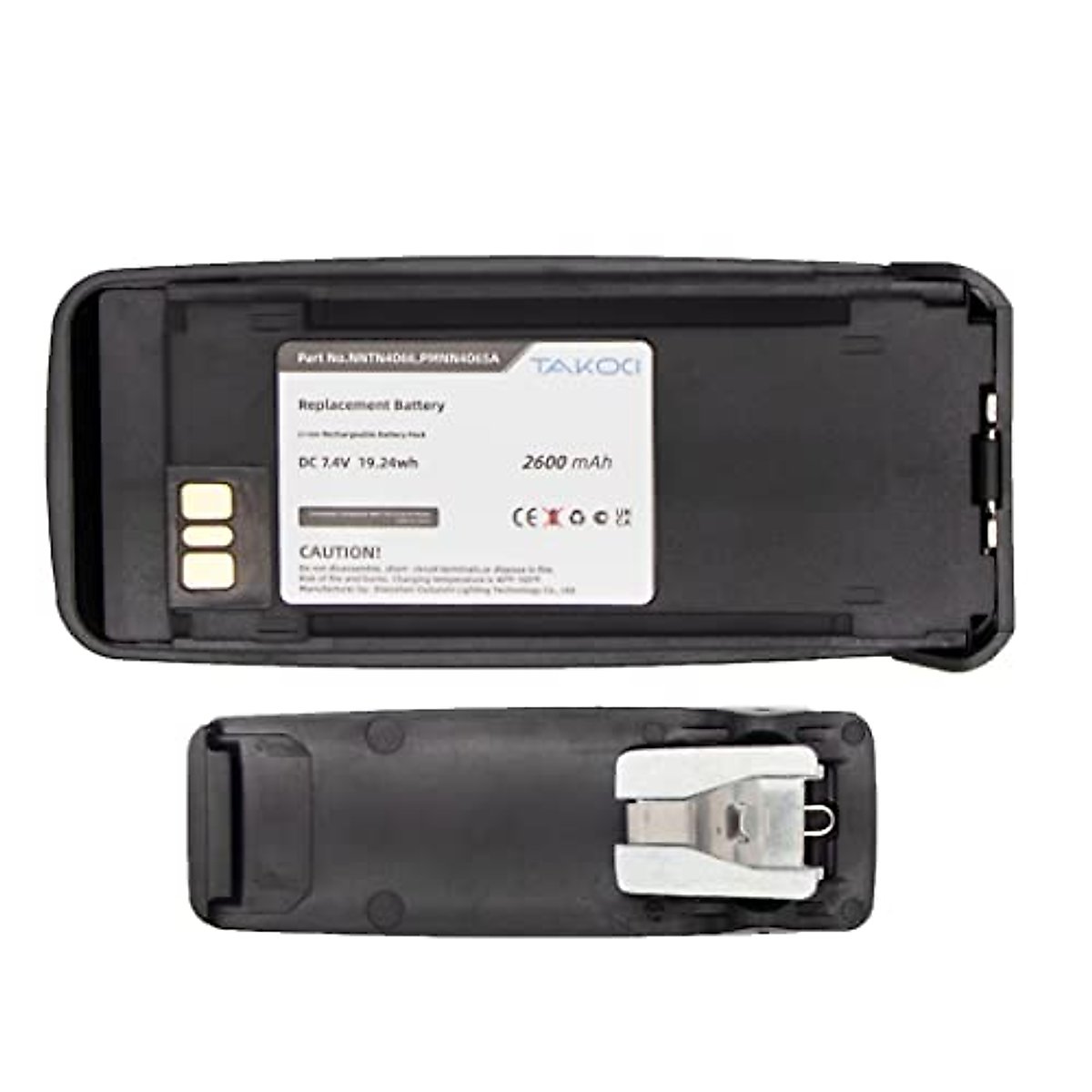 TAKOCI 7.4V Replacement Battery for PMNN4077 PMNN4077C PMNN4069A Compatible with Motorola XPR6100 XPR6300 XPR6350 PR6380 XPR6500 XPR6550 XPR6580 DP3400 DP3601 DGP4150 DGP6150 XIRP650 Ni-MH 2600mAh