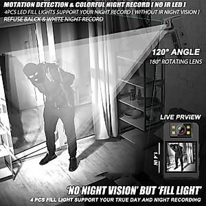 Body Camera with 1080P HD Recording 1.4 in Screen Recorder With 64GB Card, Flashlight Mode, Loop Record, 6HR Battery Life Wearable Cameras Police Cop Cam for Outdoor, Law Enforcement, Guard, Travel