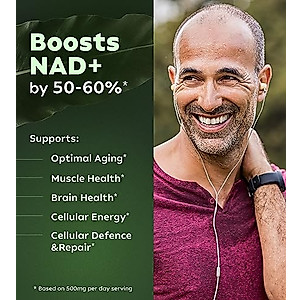 Reus Research NMN Supplement Alternative - Liposomal Nicotinamide Riboside w/Resveratrol & Quercetin by Reus Research - High Purity NAD Supplement for Anti-Aging, Energy, Focus - 80 Capsules