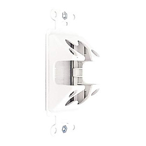 Legrand - OnQ HDMI In-Wall Connection Kit for Cable Management, Cable Pass Through Strap Conceals Cabling Behind the Wall, White, 2 Count, HT2000WHV1