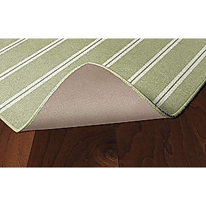 Brumlow Mills Vertical Stripes Traditional Print Pattern Indoor Area Rug, Perfect for Living Room Decor, Dining, Kitchen Rugs, Bedroom or Entryway Rug, 2'6" x 3'10", Green
