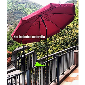 AMMSUN Umbrella Stand Bench Buddy Umbrella Holder Clamp Holder Clip Beach Fishing Umbrella Mount Chair Clamp