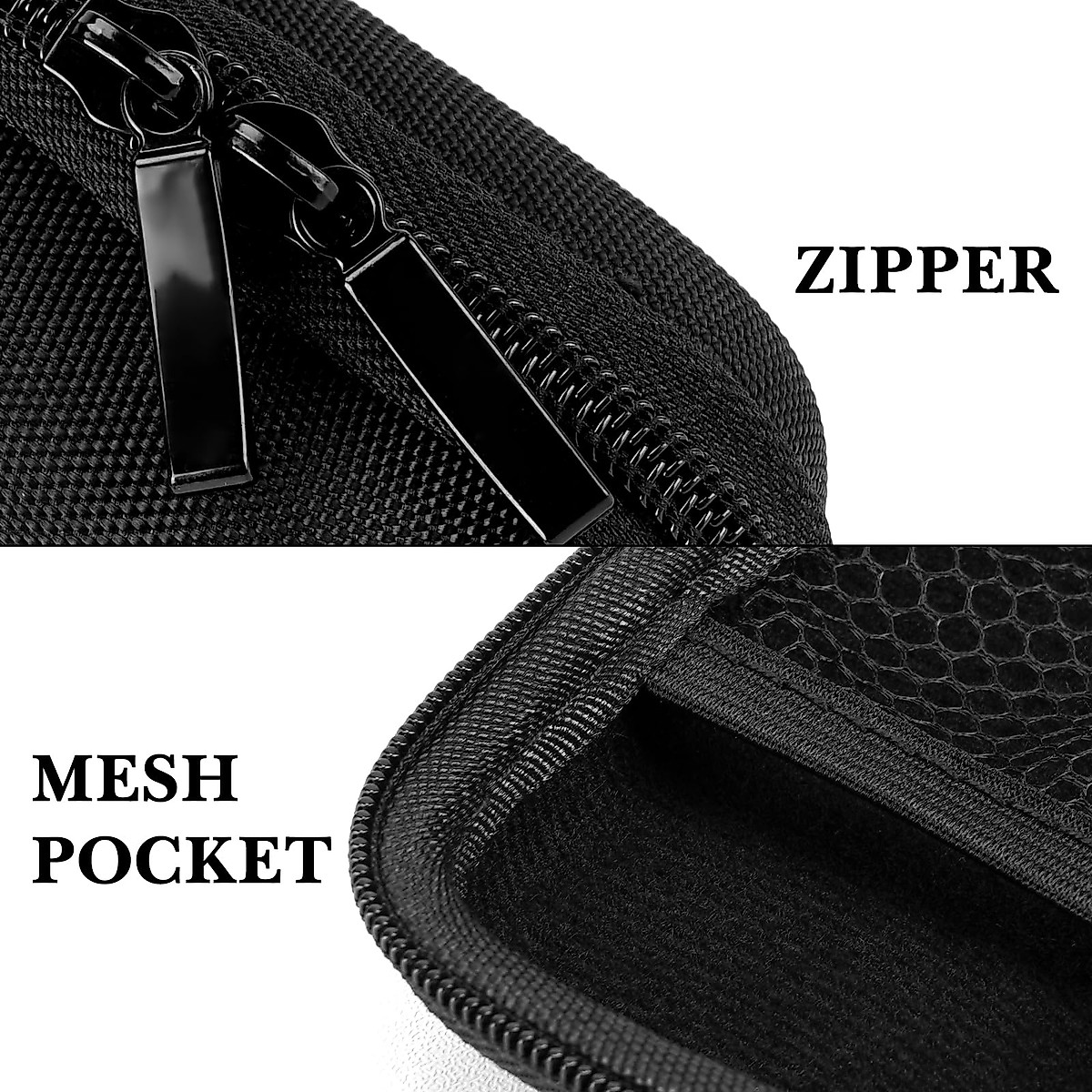 Linkidea Earbuds Case Compatible with Google Pixel Buds Pro 2, Pixel Buds A-Series, Pixel Buds Pro Bluetooth Ear Buds, Replacement Hard Shell Travel Carrying Bag with Cable Storage (Black)