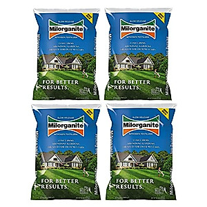 Milorganite Slow-Release Nitrogen Fertilizer, 32-Pound - (4 Bags)