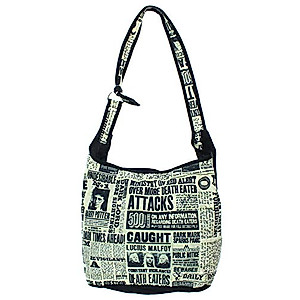 Hobo Handbag Harry Potter Daily Prophet Shoulder Hogwarts Crossbody Bag Purse One Size