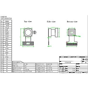 Taidacent ESP32 ESP32-CAM ESP32CAM OV2640 CMOS FPC Wide Range Camera Module Wide Angle Night Vision 150 Degree 2 Million Pixel 24 Pin