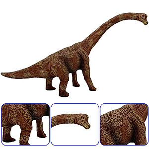Large Dinosaur Toy Brachiosaurus 13.4”, Realistic Dinosaur Toy Figure, Plastic Hand-Painted Dinosaur Figurine Model, Educational Jurassic Dinosaur Action Figures for Collection Party Favor Home Décor