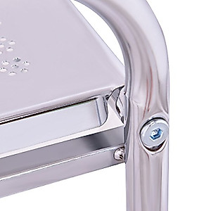 GOFLAME 3-Drawer Storage Cart, Rolling Storage Drawer Organizer with Mesh Top, Handle and 2 Lockable Wheels, Mobile Drawer Storage Unit for Home and Office