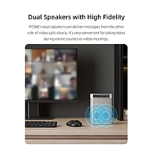 MINISFORUM MC560 Mini PC AMD Ryzen 5 5625U 6C/12T Office Desktop Computer, DDR4 32G RAM+512G PCIe SSD, HDMI/USB-C 4K@60Hz Output with QHD Camera, Dual Speaker and Dual Mic Micro PC